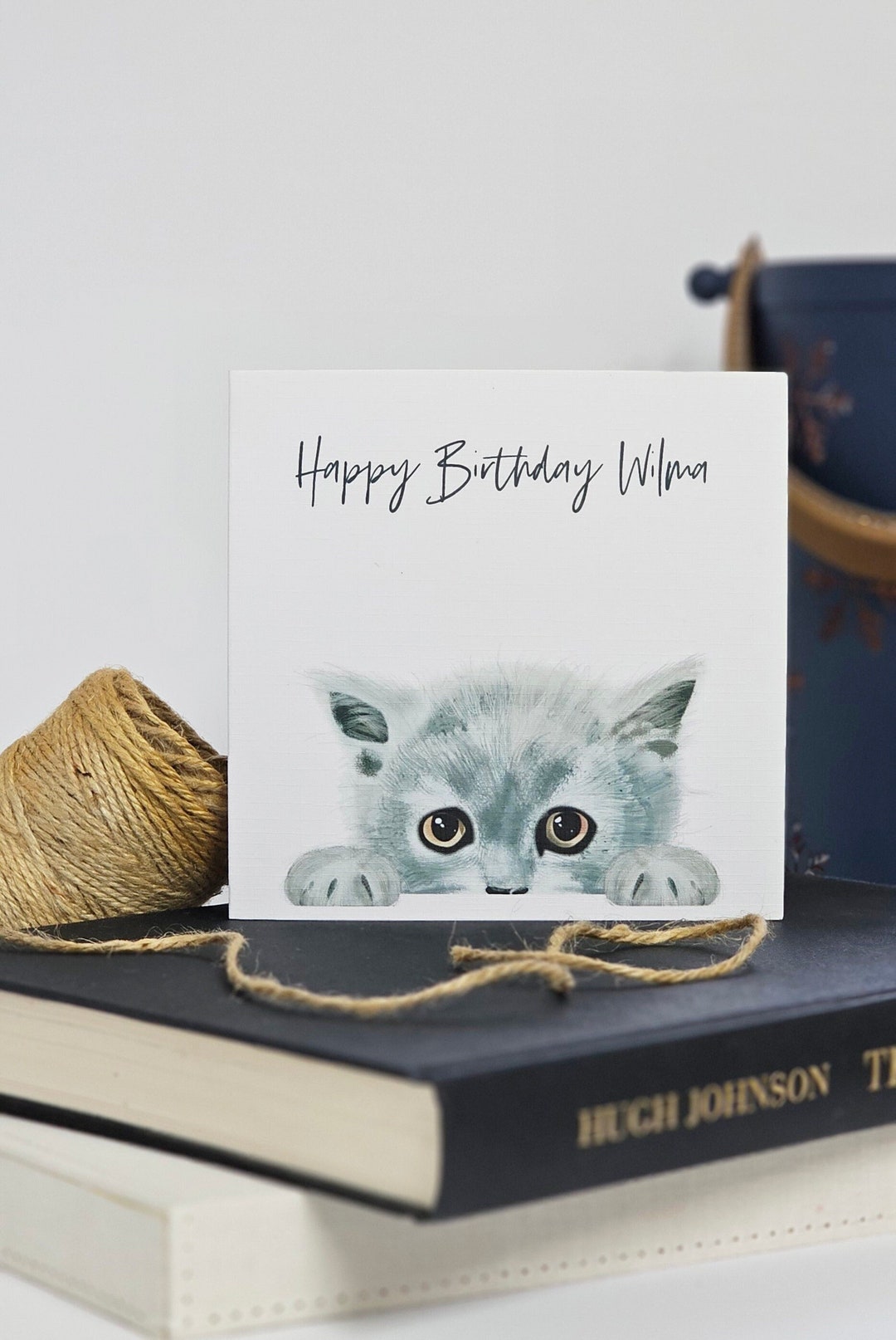 Personalised Cat Birthday Card for Her, for Daughter, Cat Mum, Friend ...