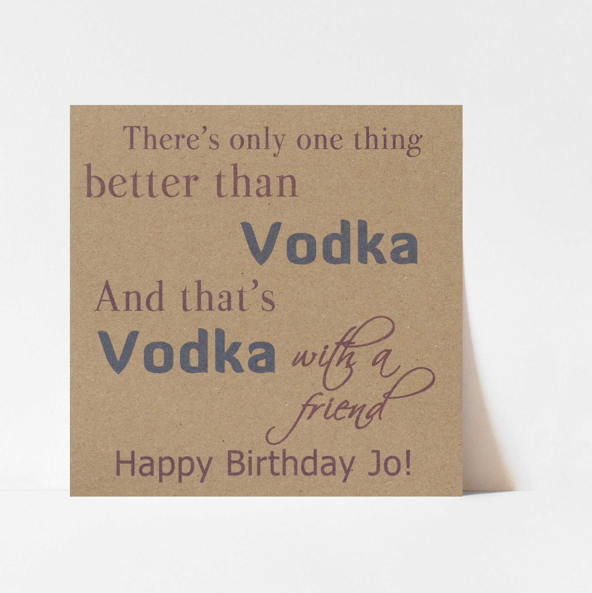 Happy Birthday Vodka
