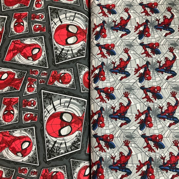 Spiderman Fabric - Etsy