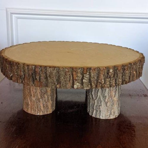 Rustic Cake Stand Wood Cake Stand Wedding Cake Stand Cupcake - Etsy