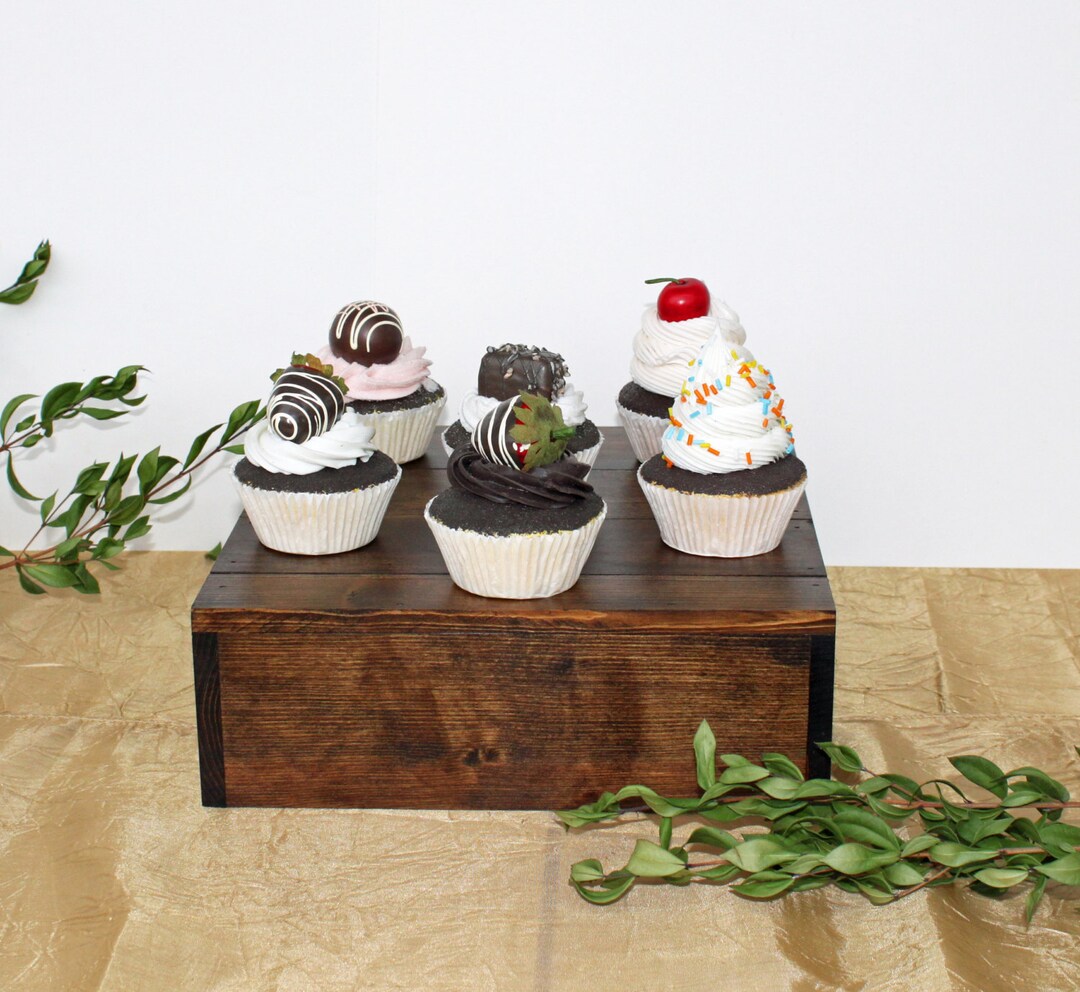 10X10 Inch Rustic Cake Stands, Wedding Cake Stand, Square Cake Stand ...