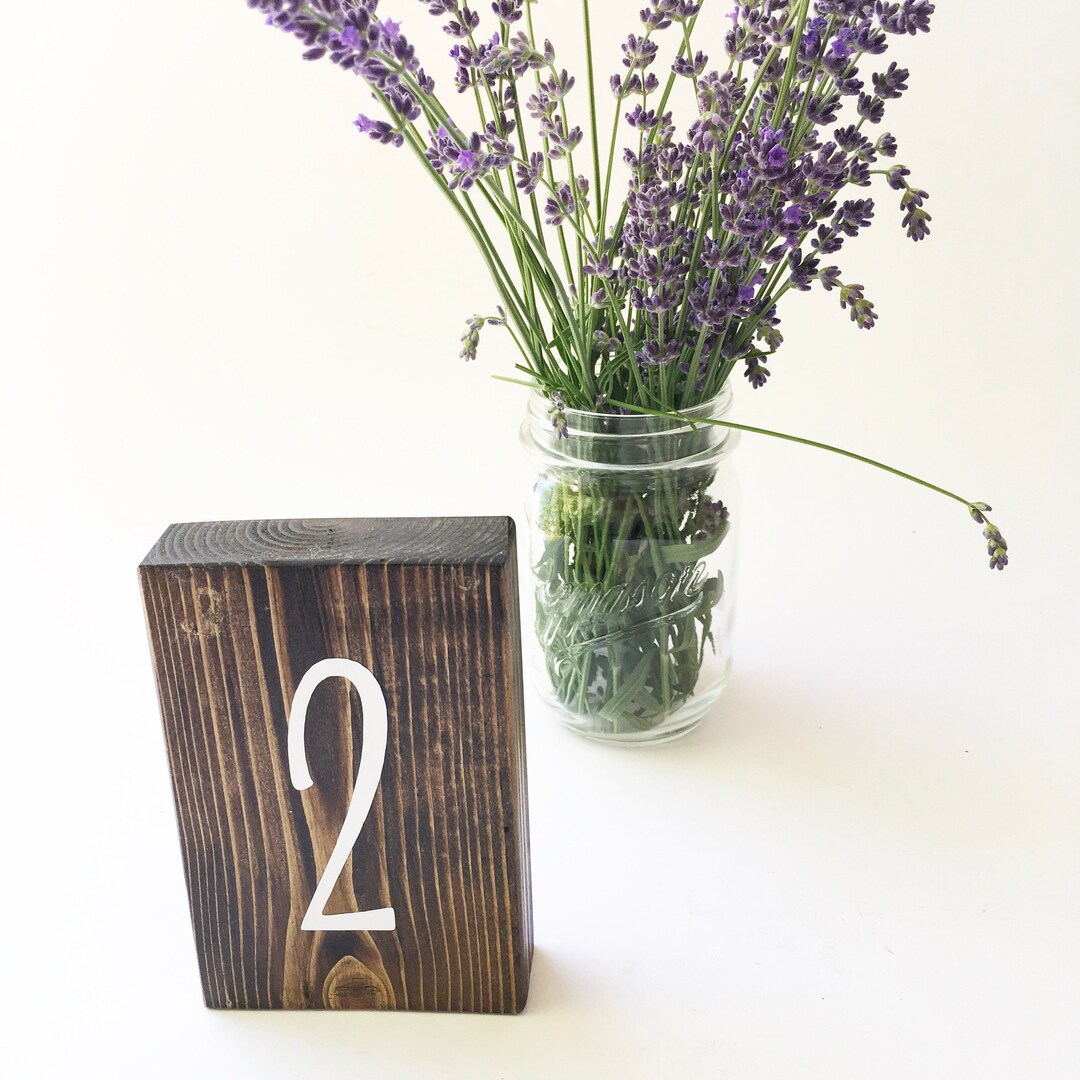 18 Table Numbers Set of 18 Rustic Table Numbers Rustic - Etsy