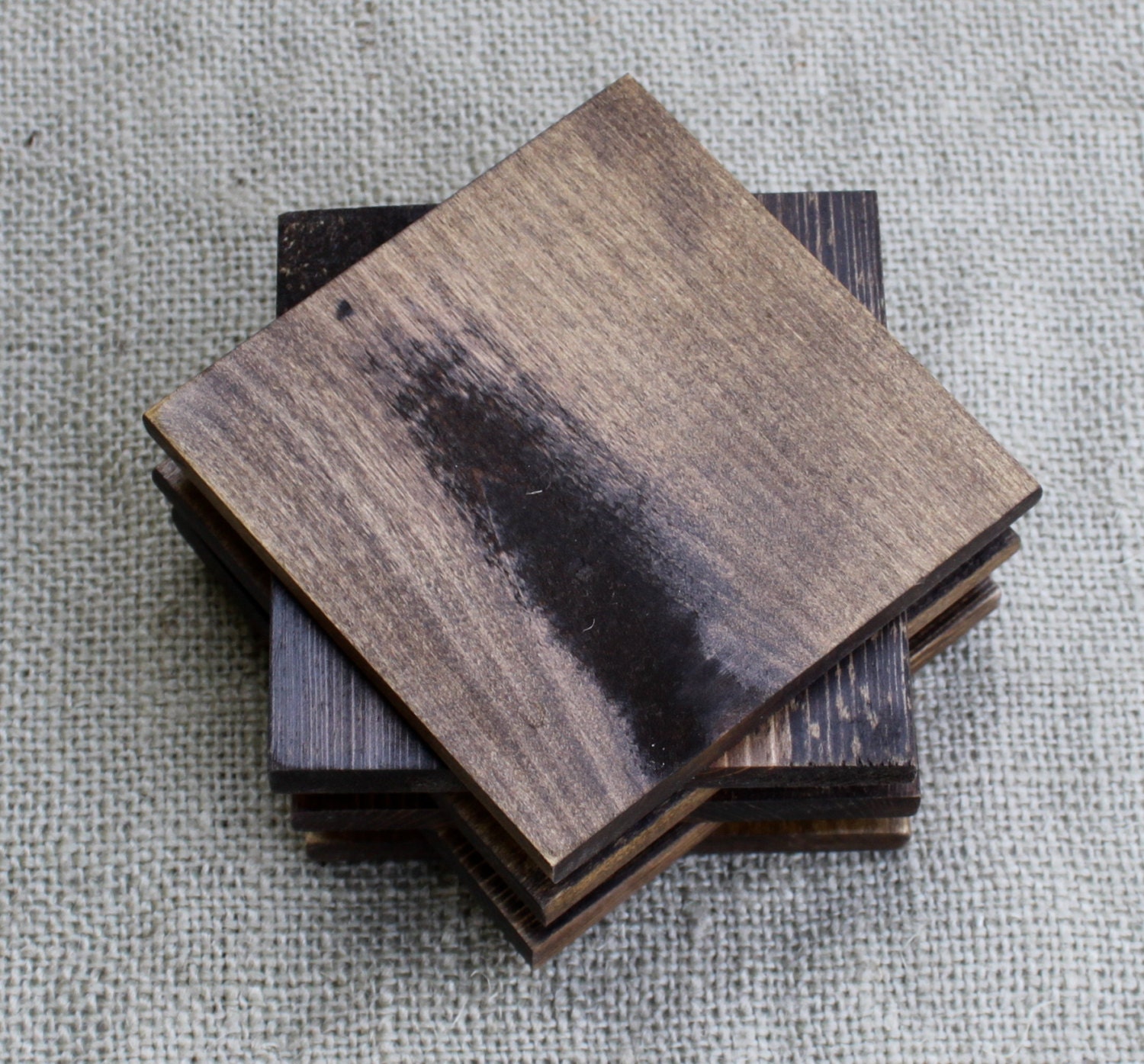 Reclaimed Pallet Wood Coasters, Set of Wood Coasters, Rustic Coasters ...