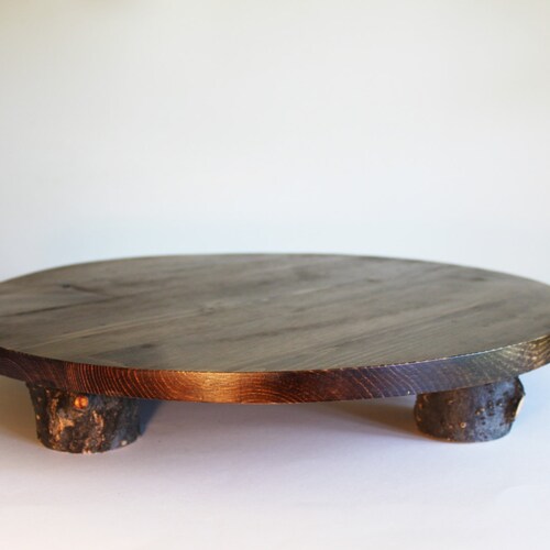 16 Inch Rustic Cake Stand Custom Cake Stand Country Wedding - Etsy