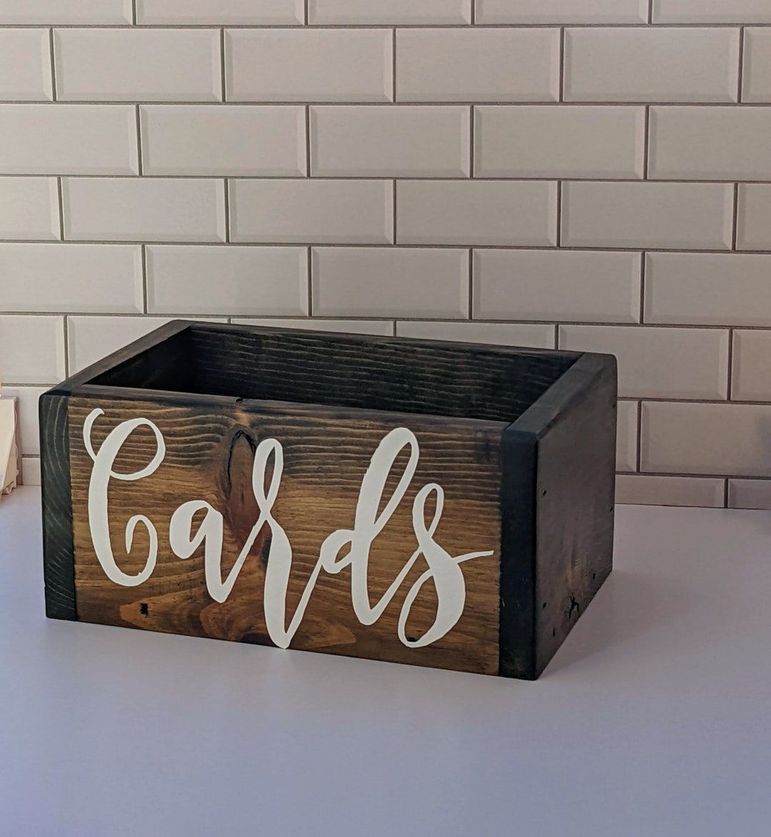 Card Box, Wedding Card Box, Rustic Card Box, - Etsy