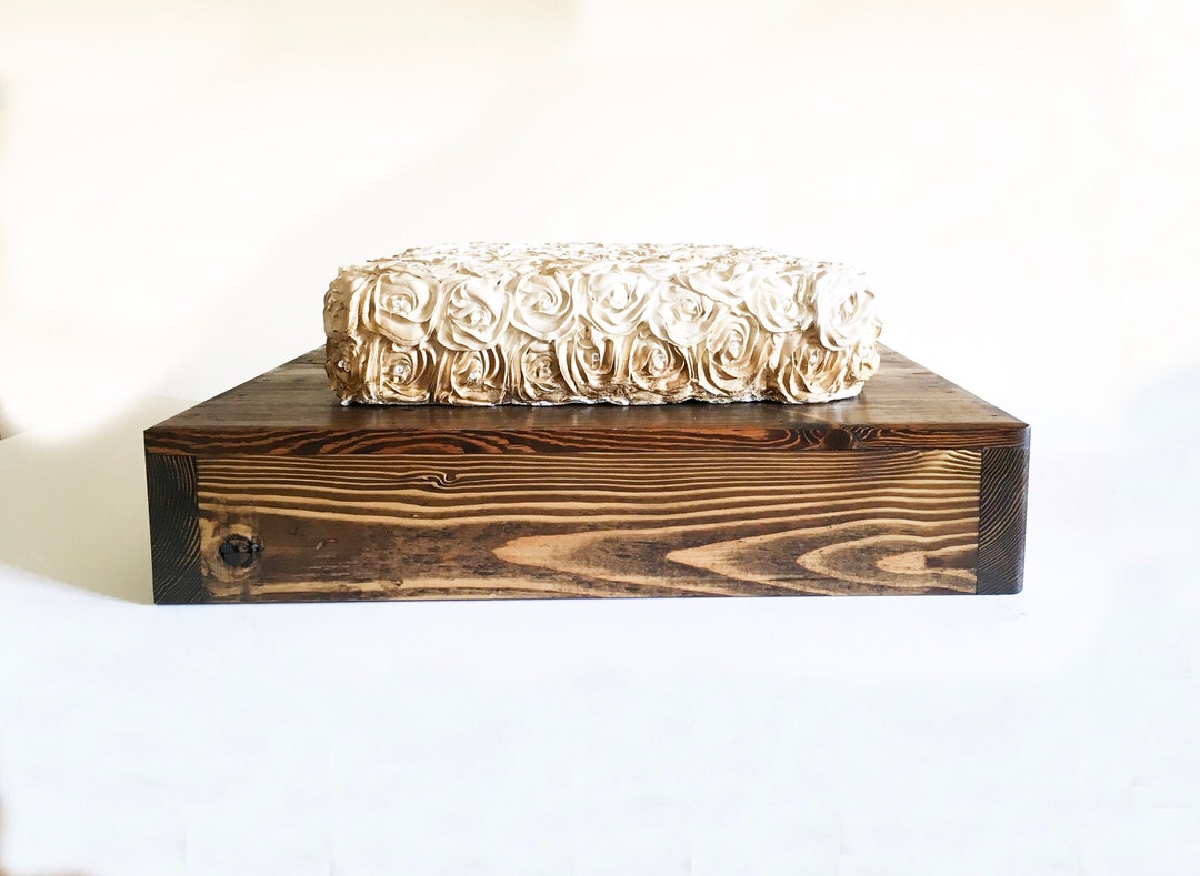 20x20 Rustic Cake Stand, Custom Cake Stand, Wedding Cake Stand, Grooms ...