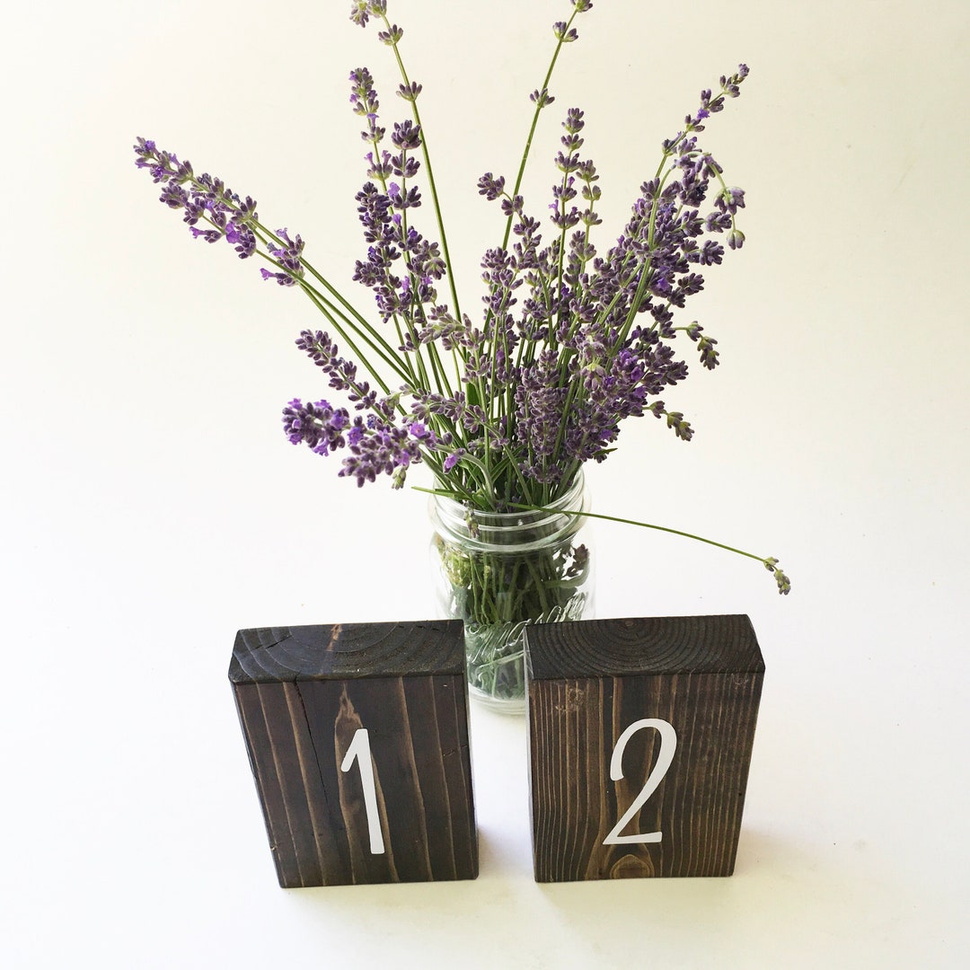 10 Table Numbers Set of 10 Rustic Table Numbers Rustic - Etsy