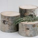 Set of 3 Wood Risers, Reclaimed Risers, Log Risers, Aspen Risers, Table ...