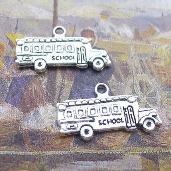 School Bus Charm - Etsy