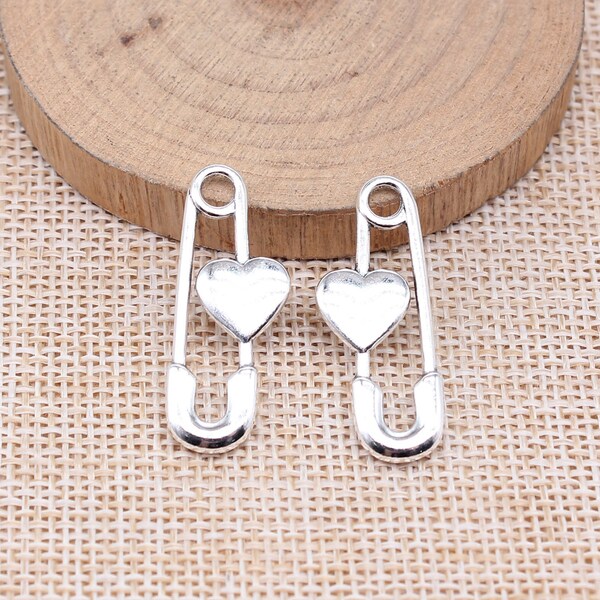 Heart Safety Pin - Etsy