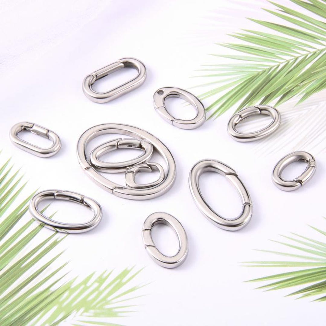 1 PC Stainless Steel Push Clasps Necklace Bracelet Connectors SSF18-N ...