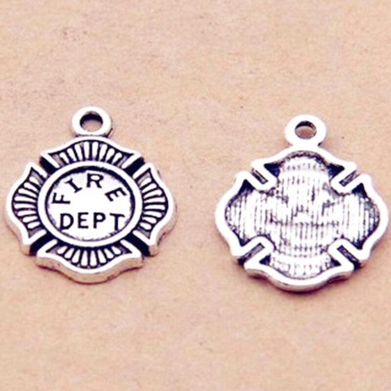 Firefighter Charm - Etsy