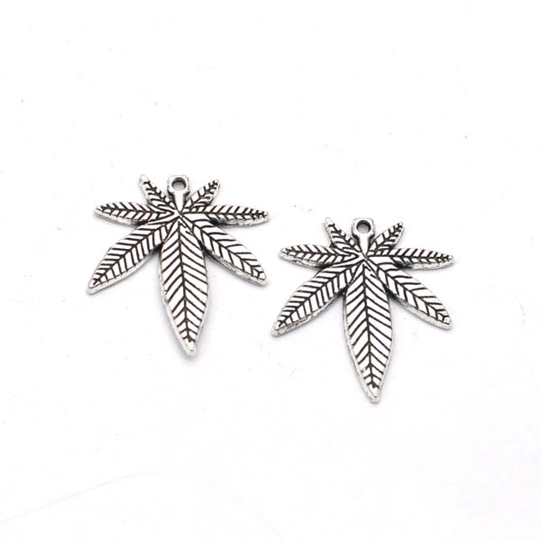 Pot Leaf Pendant - Etsy