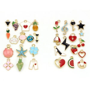 Clearance! 30PCS Different Colorful Charm Pendant Set Collection, Cloth ...
