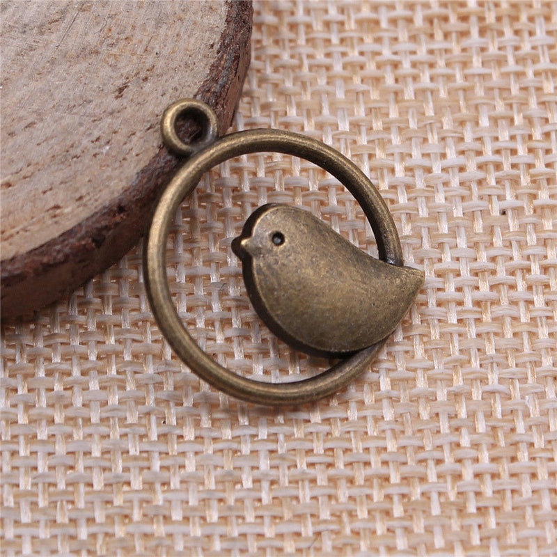 Bird Charm - Etsy