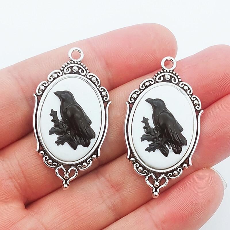 Crow Charm - Etsy