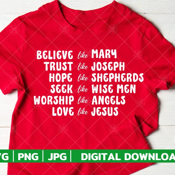 Believe Like Mary Png - Etsy