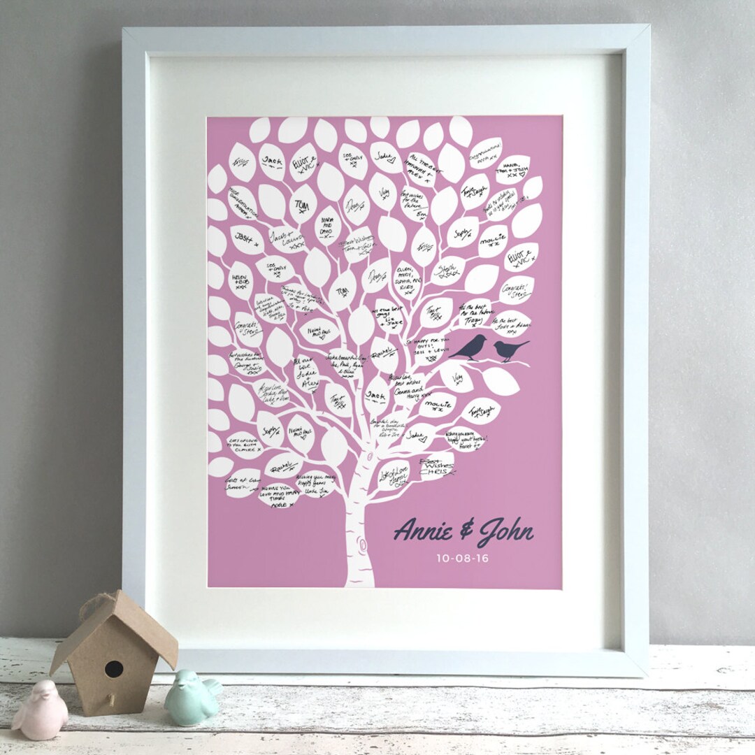 Wedding Tree Guest Book, Guest Book Tree Alternative, Unique Wedding ...
