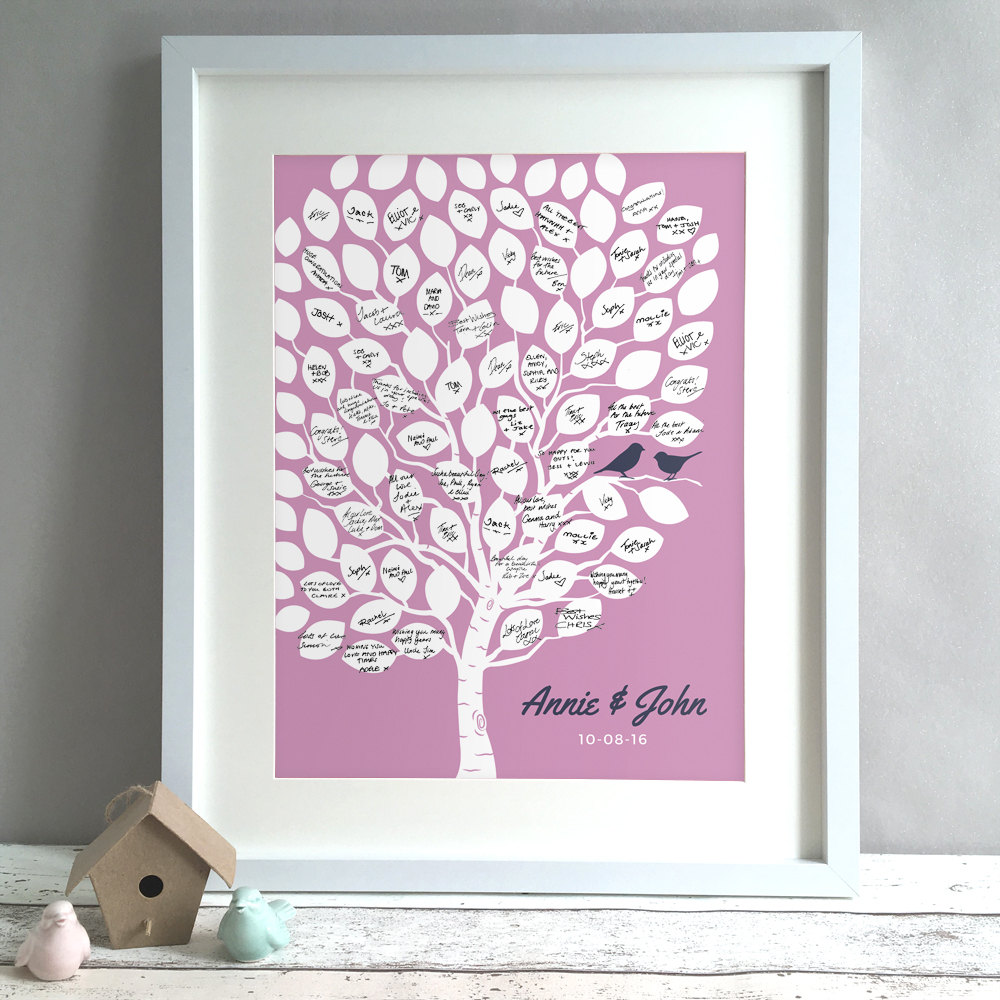 Wedding Tree Guest Book, Guest Book Tree Alternative, Unique Wedding ...