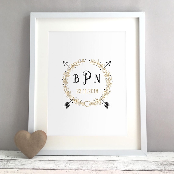 Rustic Wedding Monogram