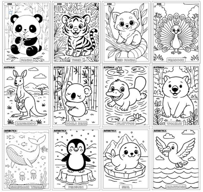 Printable Toddler Coloring Pages, Kids Activity Pages, Art Sheets for ...
