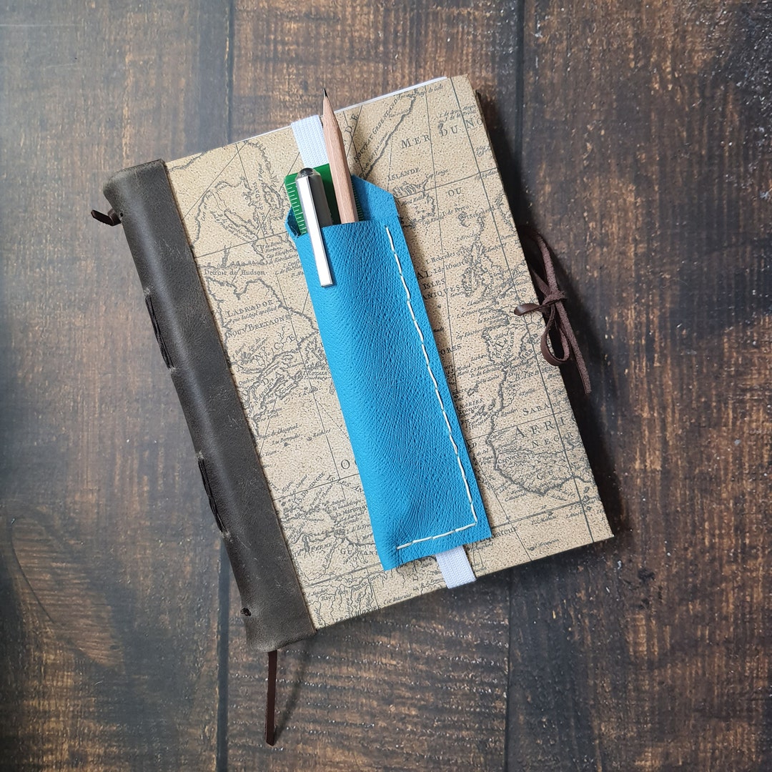 Pen Holder for Notebook, Leather Pen Case, Journal Pen Holder, Elastic ...