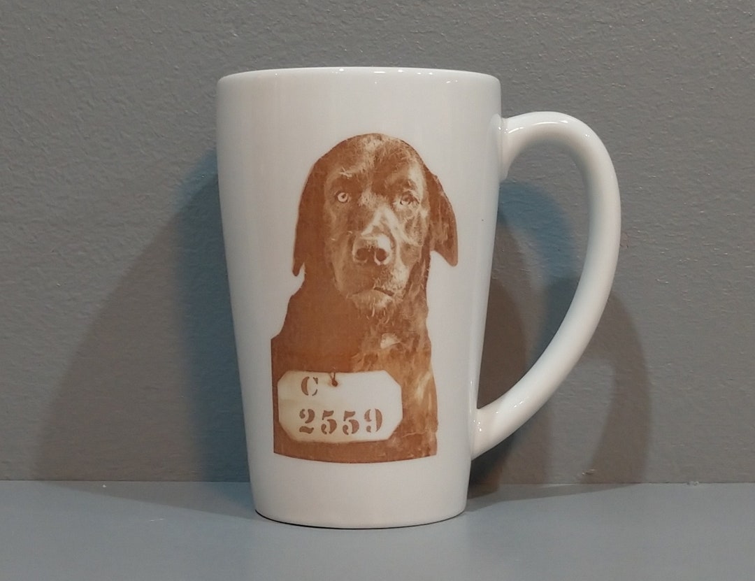 Pep the Dog Mugshot Mug - Etsy