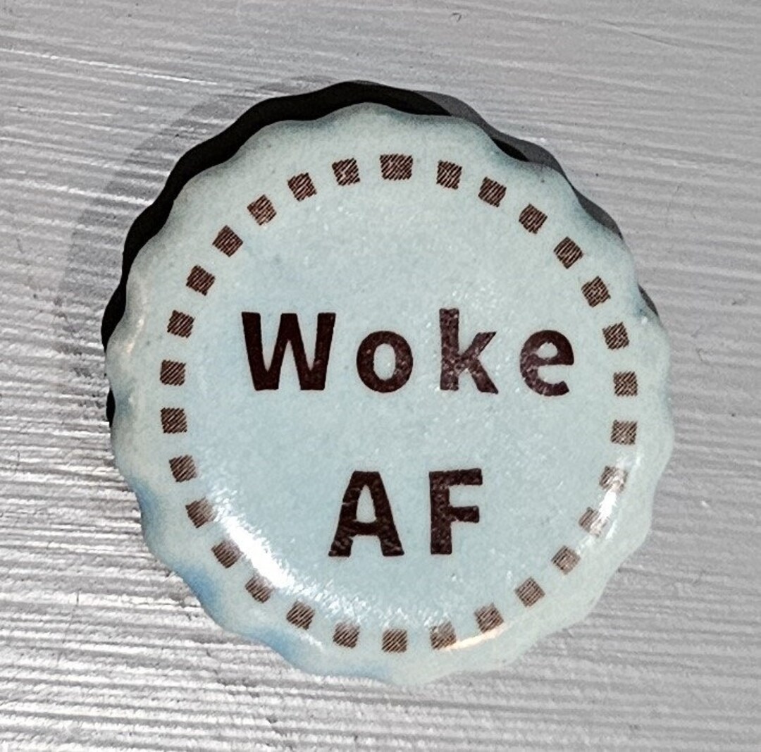 Woke AF Pin - Etsy