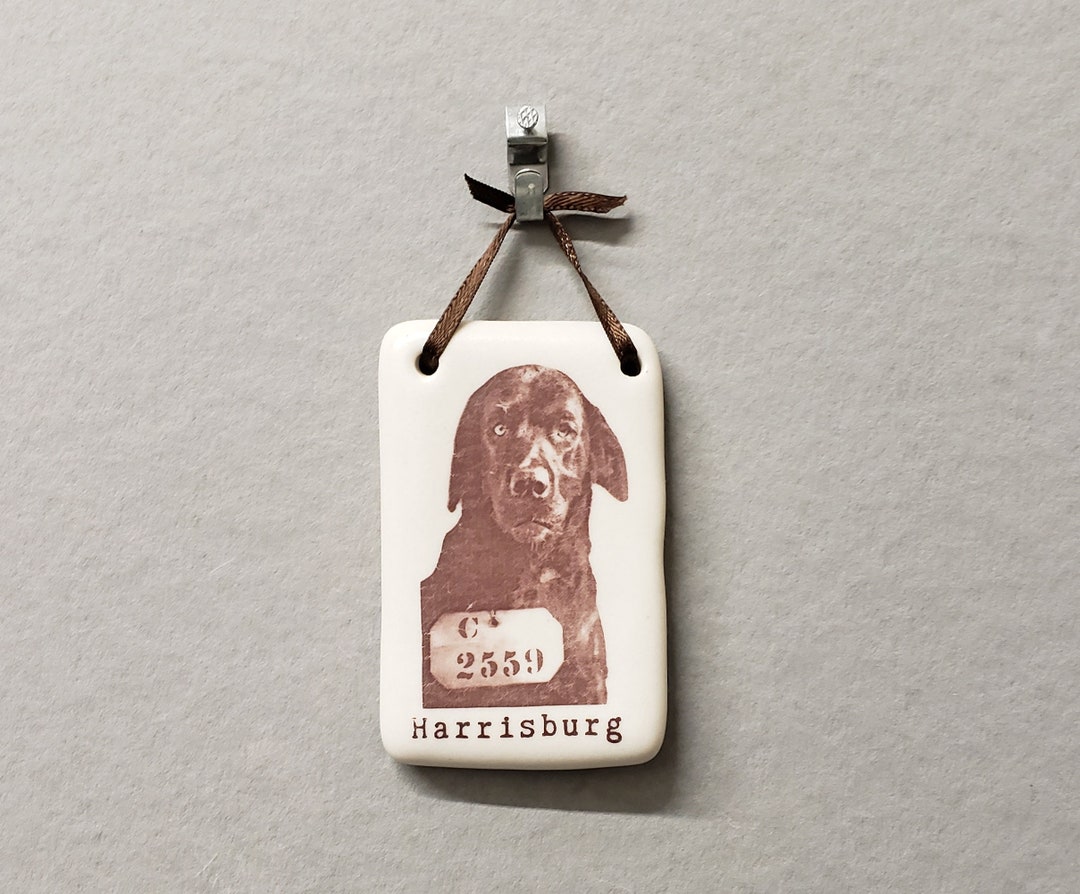 Pep the Dog Mugshot Ornament - Etsy