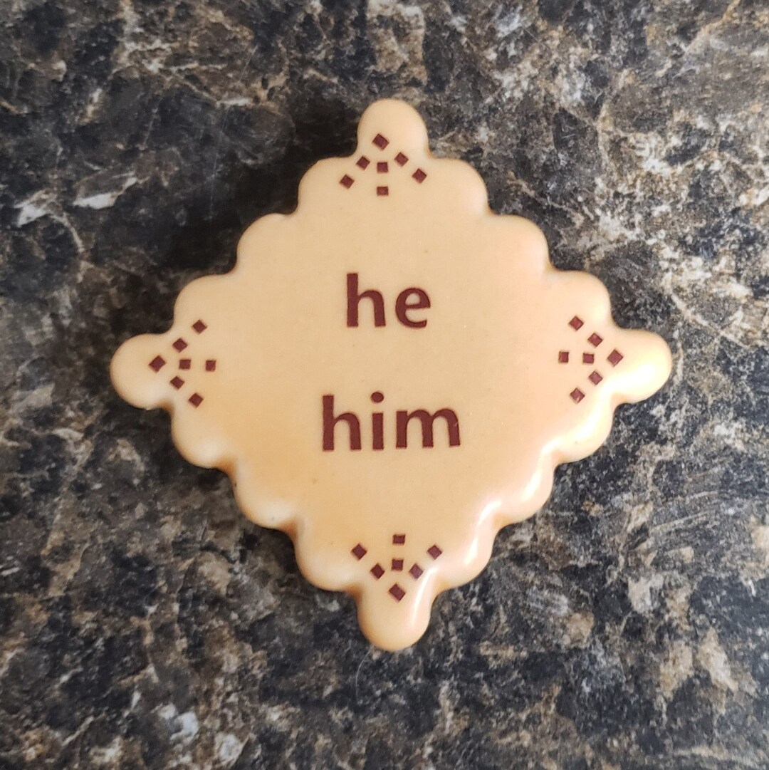 He Him Pronoun Magnet - Etsy