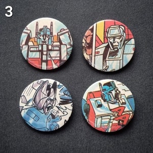 Transformers Comic Book Badge Packs Group 1 - Etsy