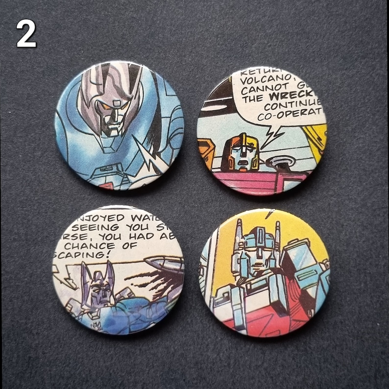Transformers Comic Book Badge Packs Group 1 - Etsy