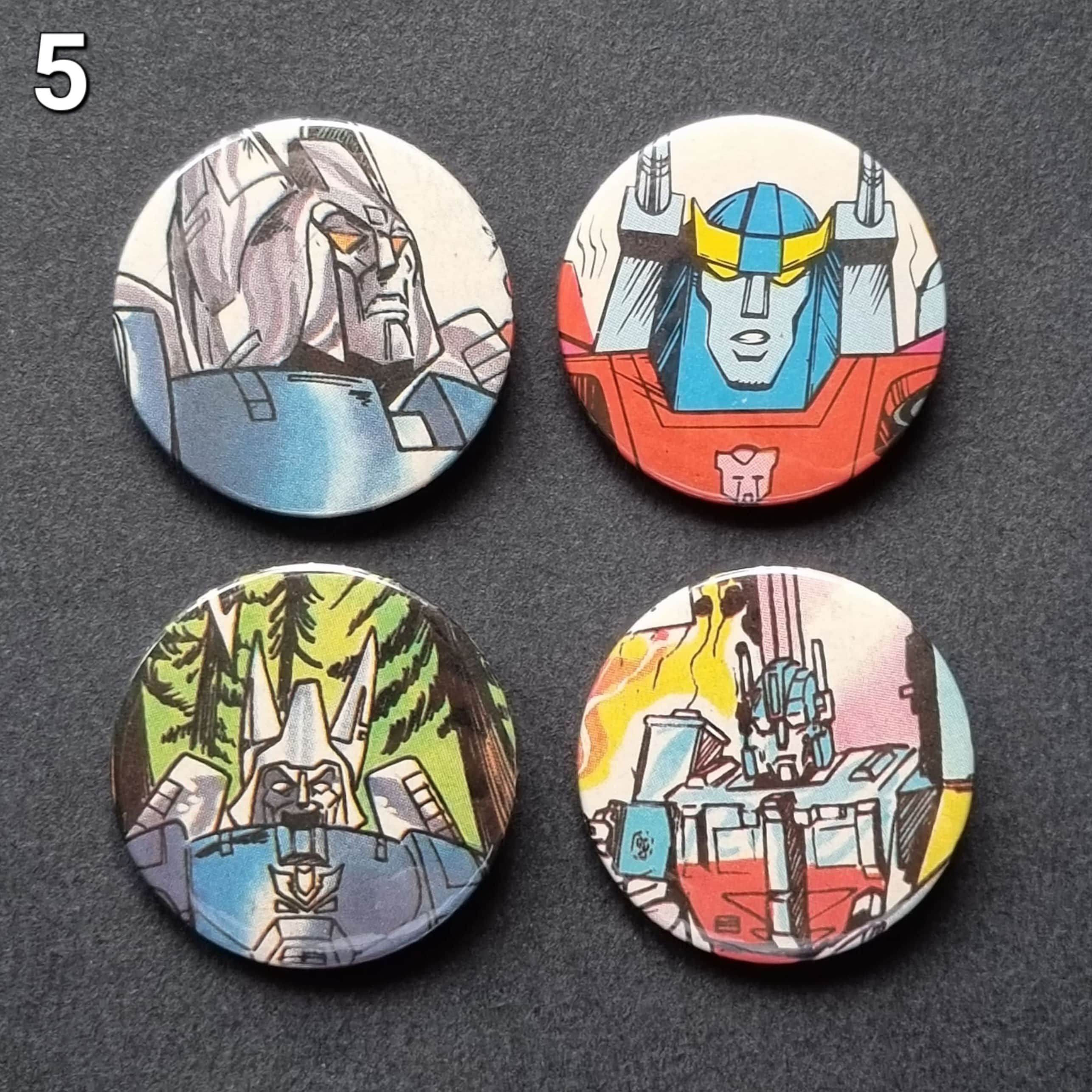 Transformers Comic Book Badge Packs - Etsy UK