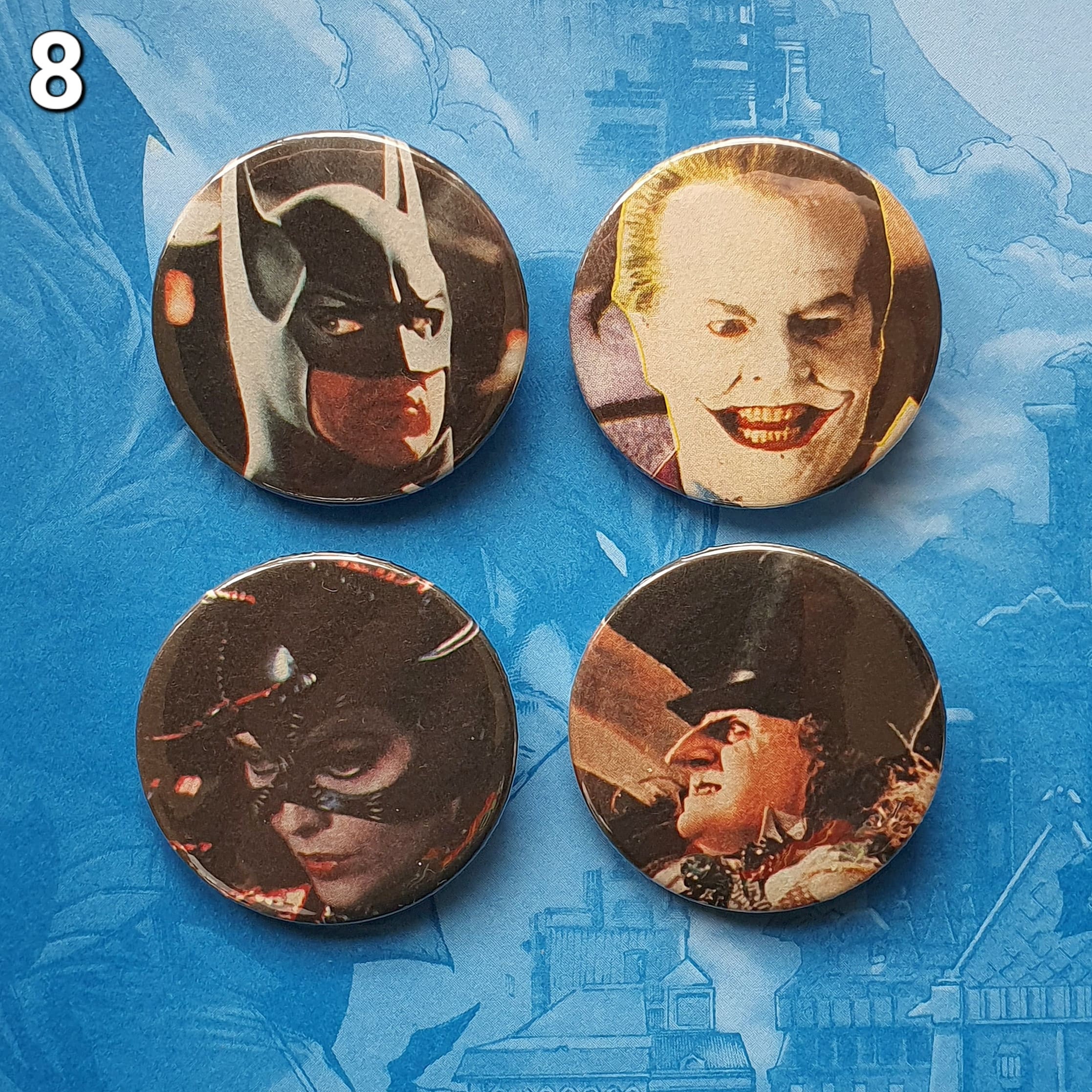 Batman/villains Comic Book Badge Packs - Etsy