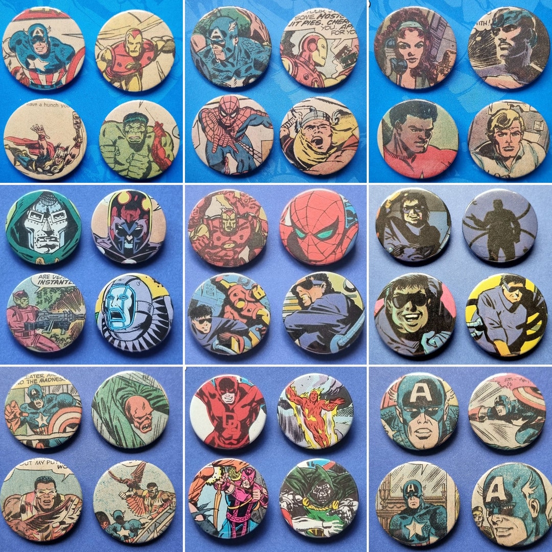 Marvel/avengers Comic Book Badge Packs Group 2 - Etsy