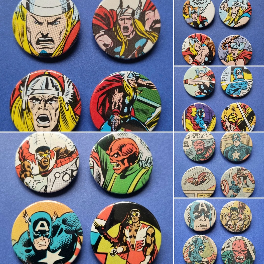 Marvel/avengers Comic Book Badge Packs Group 4 - Etsy