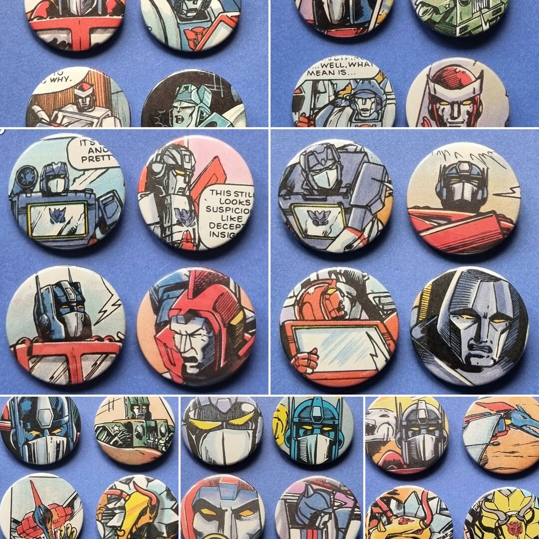 Transformers Comic Book Badge Packs Group 2 - Etsy