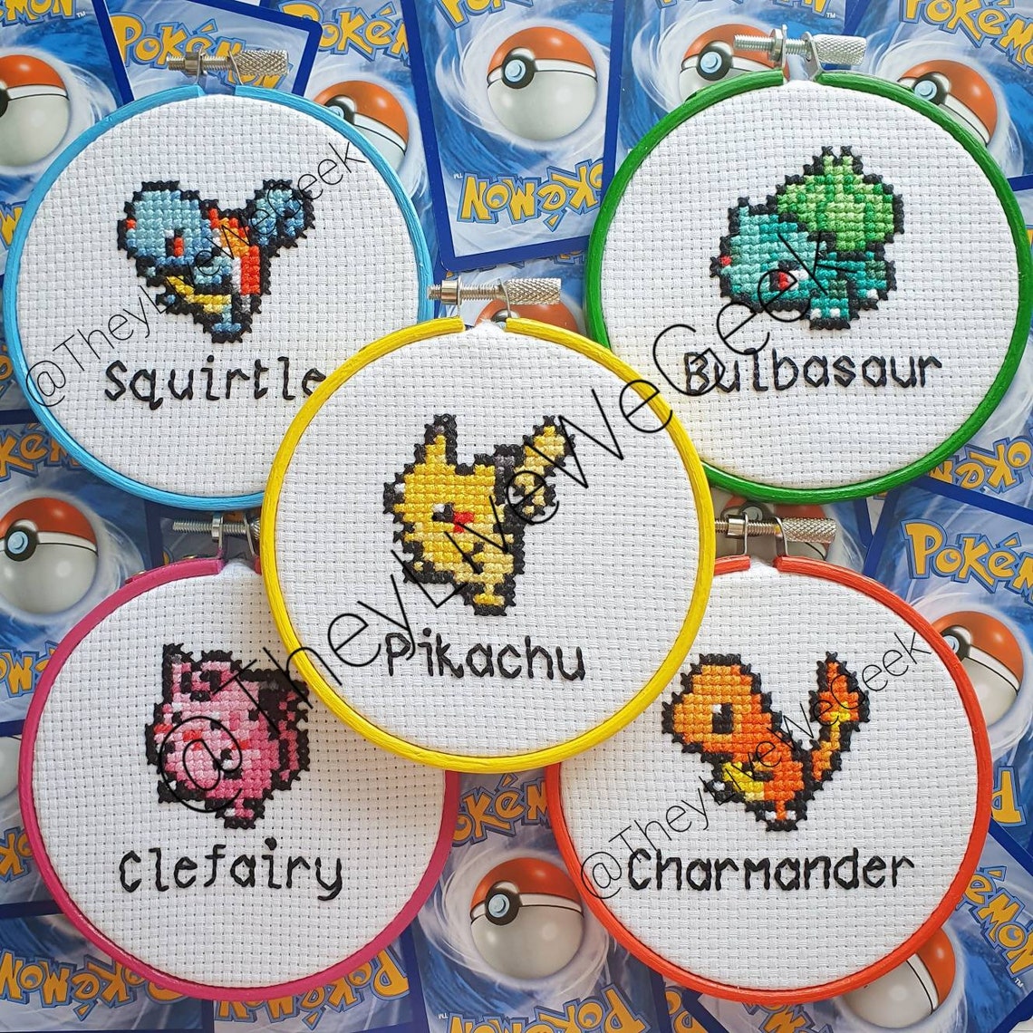 Pokémon Character Cross Stitch - Etsy