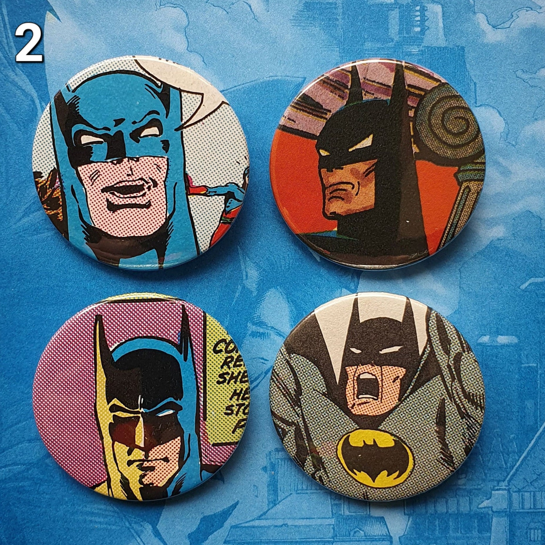Batman/villains Comic Book Badge Packs Group 1 - Etsy