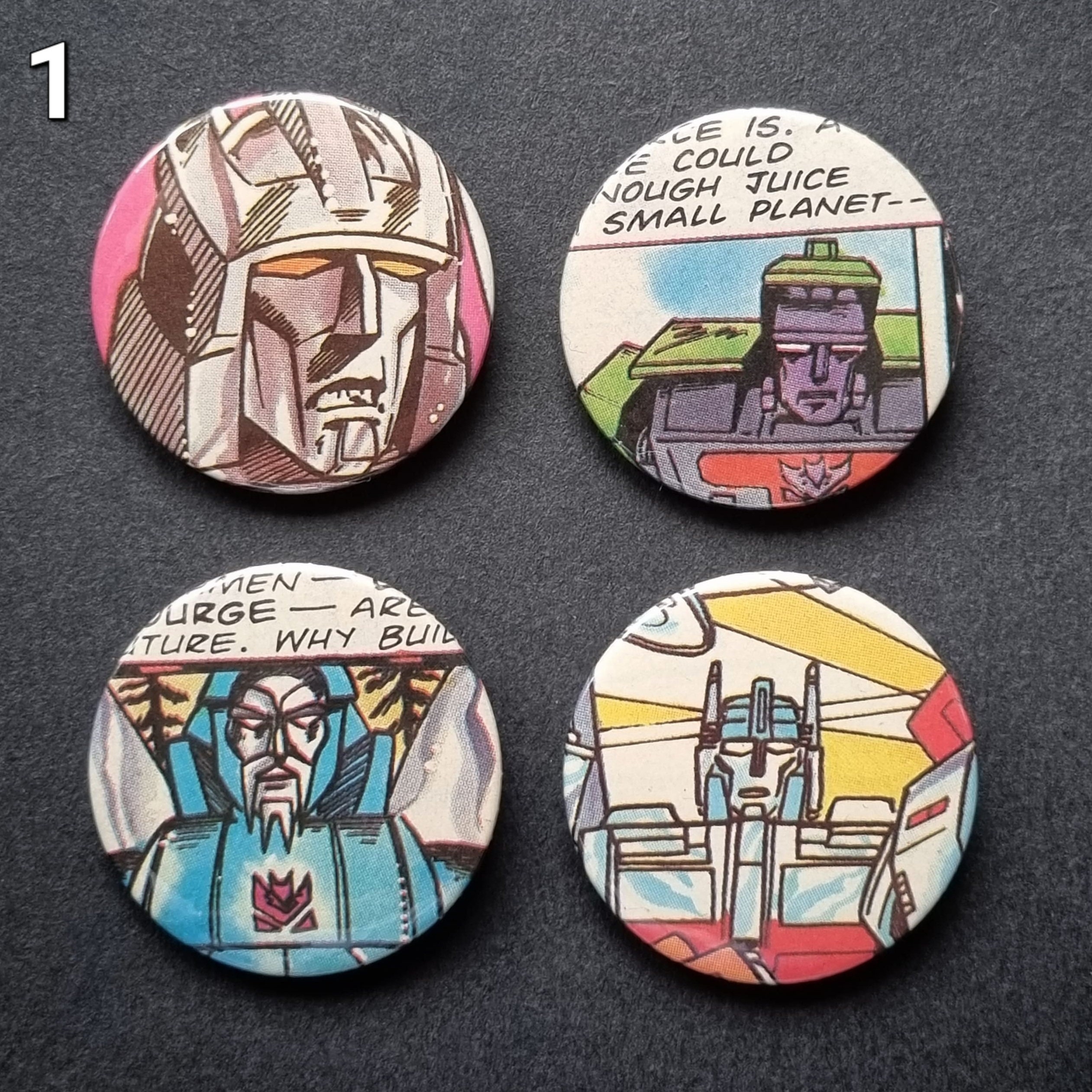 Transformers Comic Book Badge Packs - Etsy UK