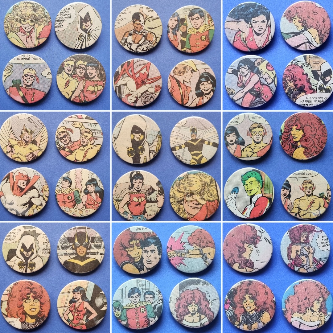 DC Heroes Comic Book Badge Packs Group 1 - Etsy