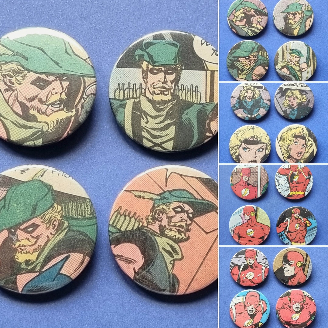 DC Heroes Comic Book Badge Packs Group 3 - Etsy