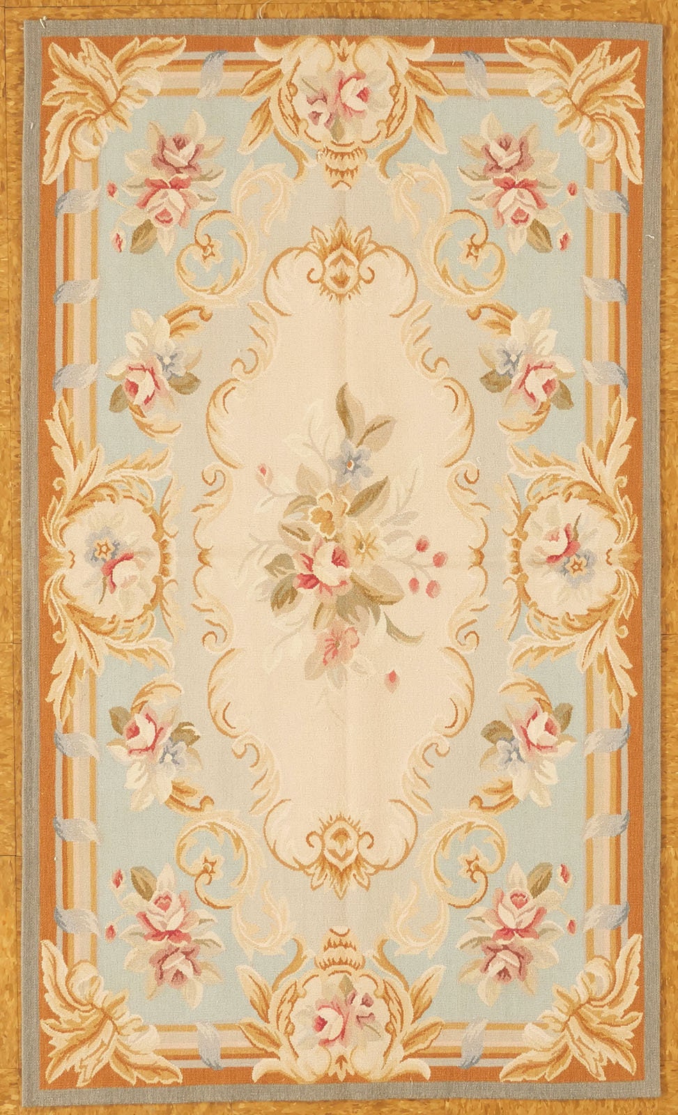 3 X 5.1 French Blue Hand Woven Aubusson Carpet, Brand New Hand Made - Etsy