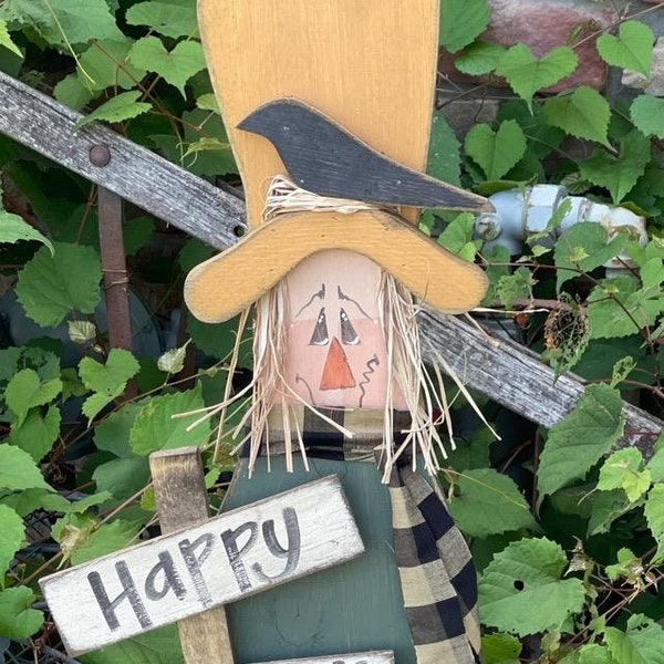 Wood Scarecrow - Etsy