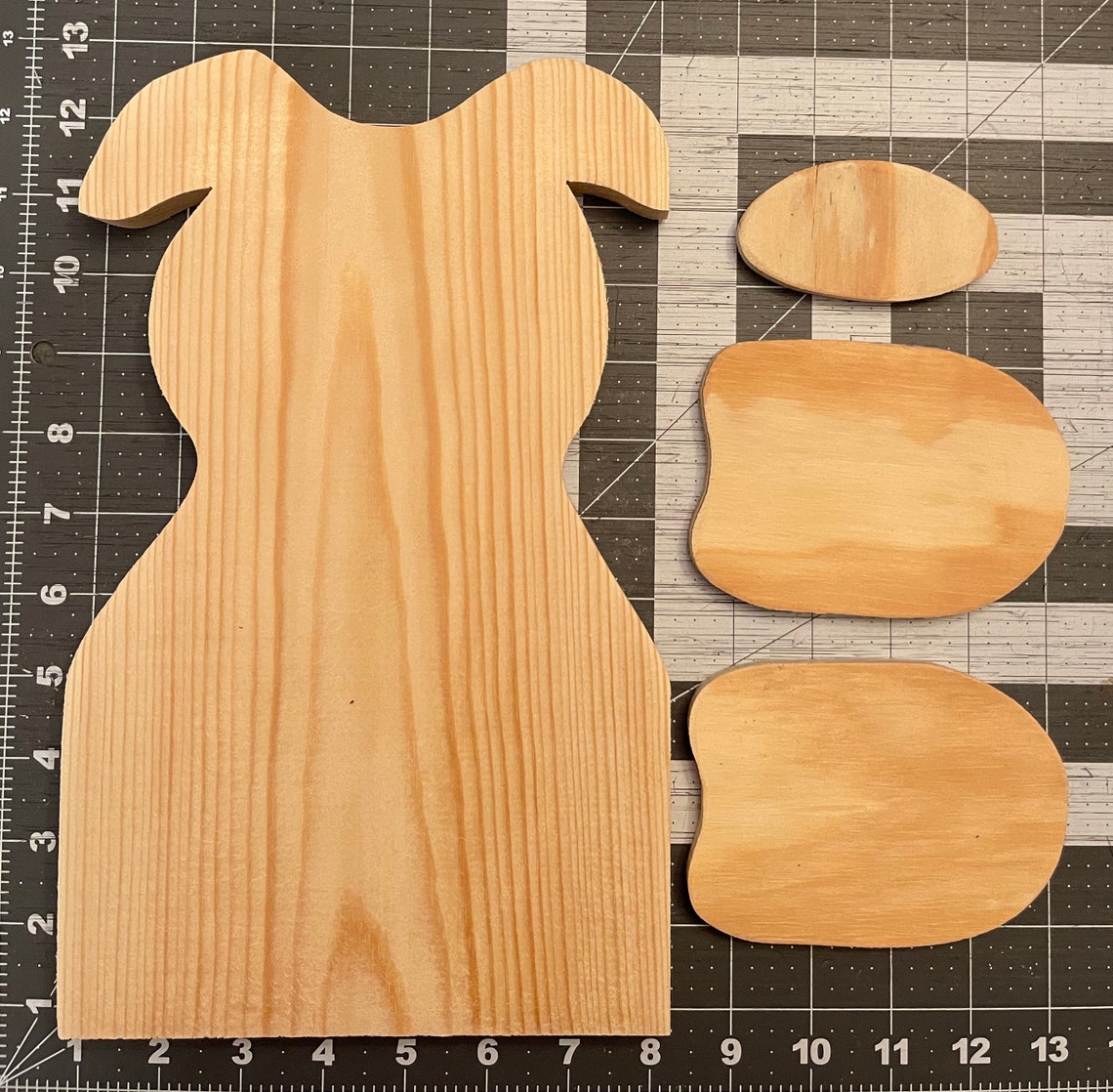 DIY Cow/pig 2in1 COMBO Unfinished Cow and Pig Shelf Sitter/ - Etsy