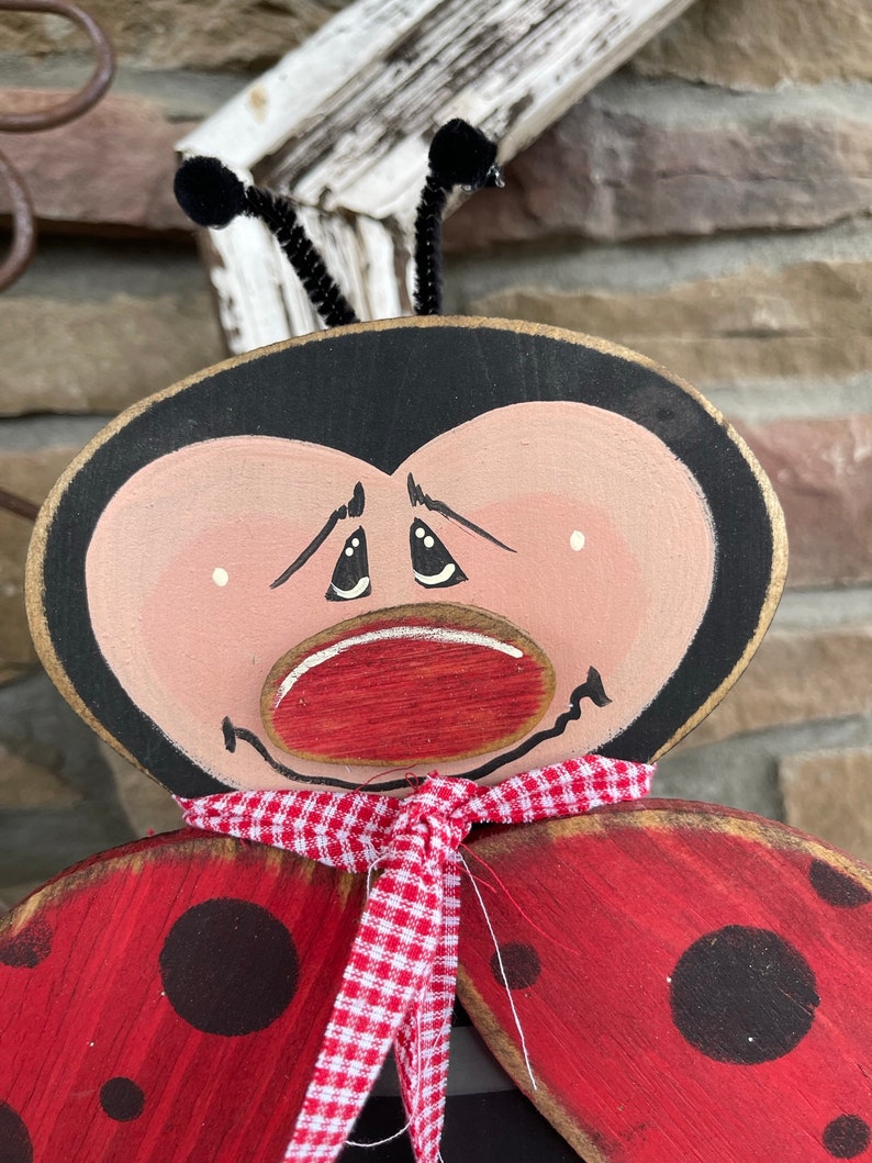 E-PATTERN Mini Critter Stick Leg Ladybug Wood Craft DIY - Etsy