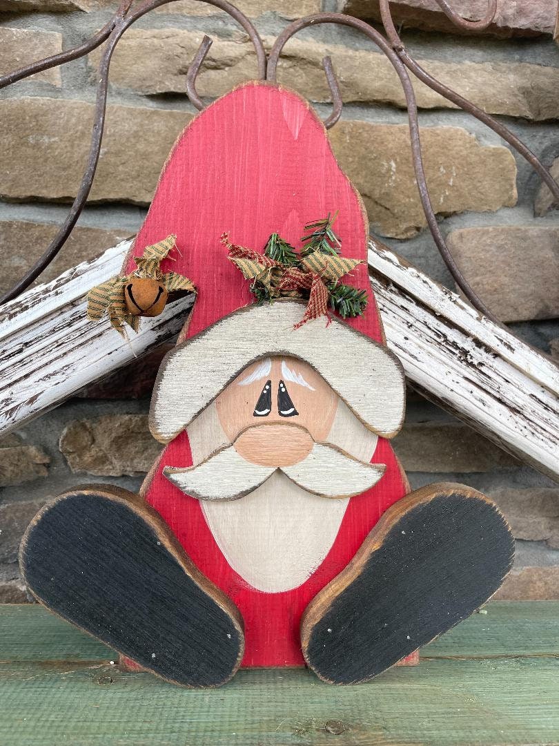 E- PATTERN Critter Sitter Santa Small Sitting Santa Wood Craft DIY ...