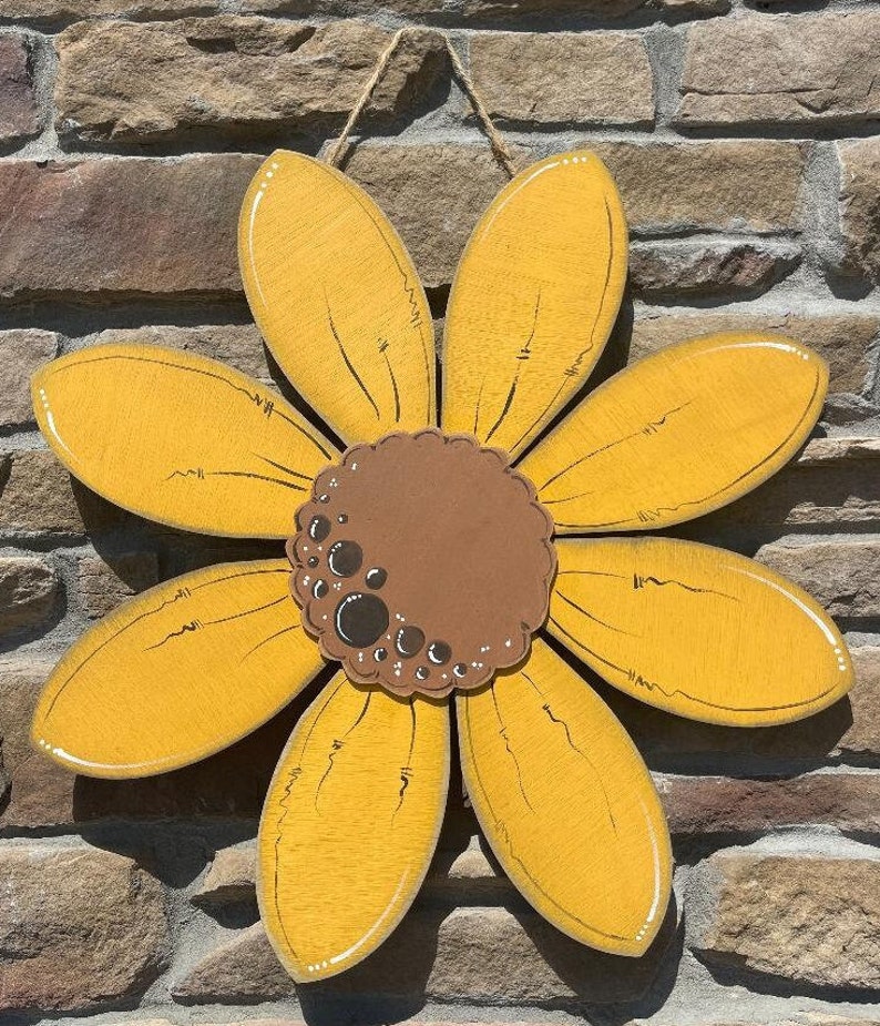 Mail-out-pattern Sunflower Door Hanger Sign - Etsy