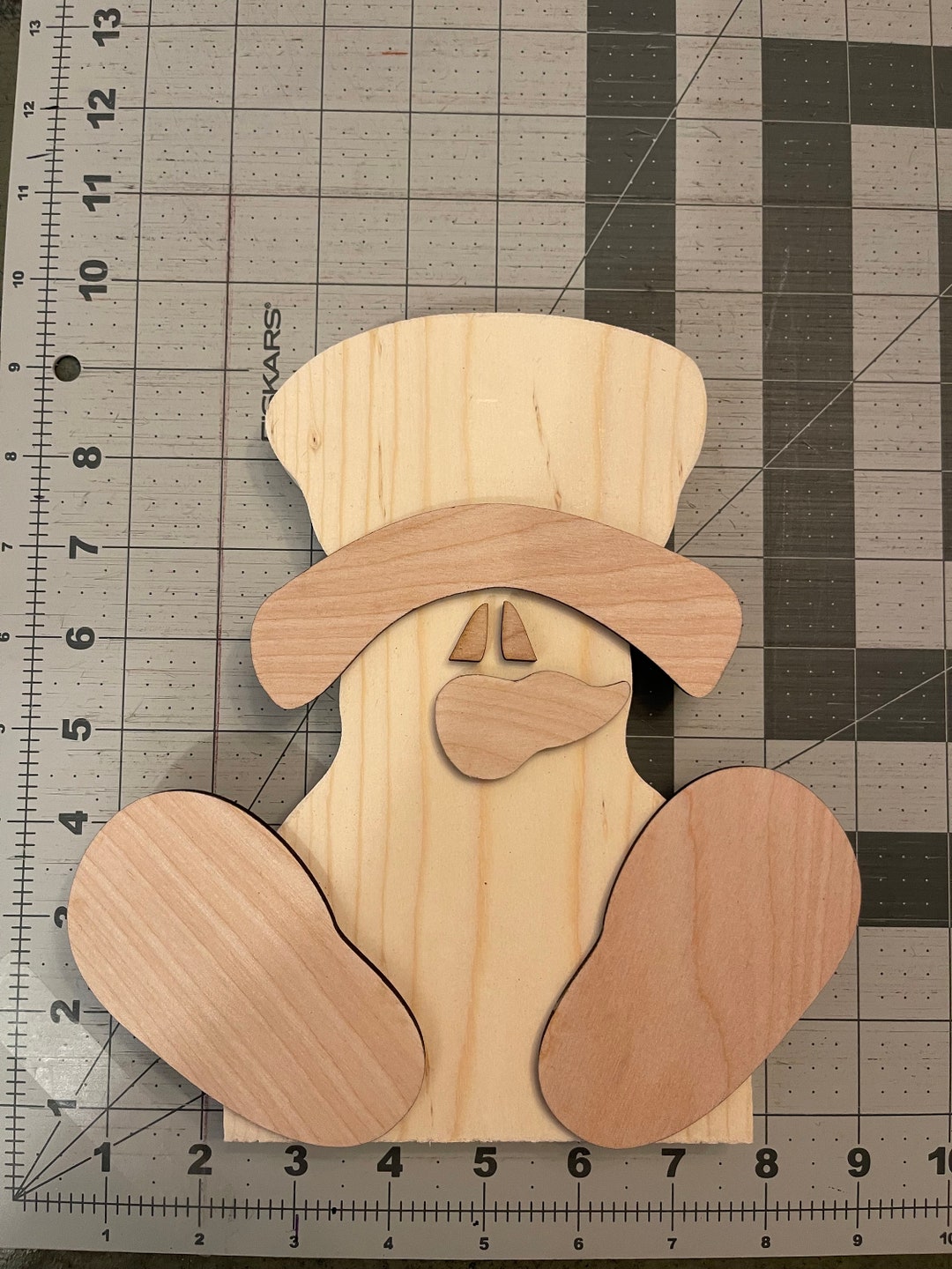 Mini- DIY Snowman - Unfinished Wood Craft Kit - Etsy