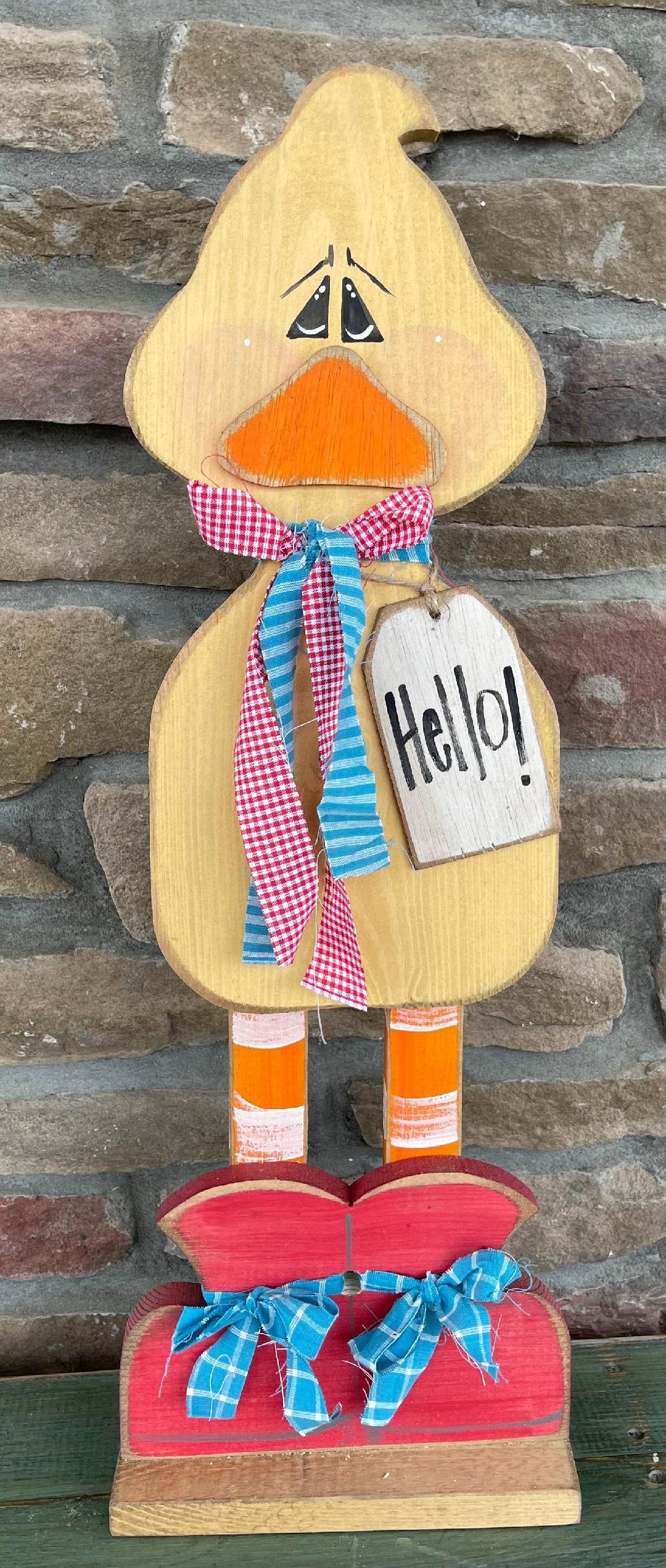 E-PATTERN "critter Stick Leg Collection" Stick Leg Ducky" Wood Craft ...